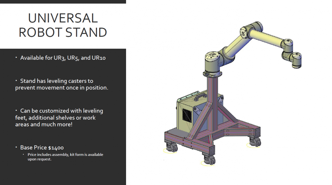 Universal Robot and Stand for UR3, UR5, UR10 - Voelker Controls Company